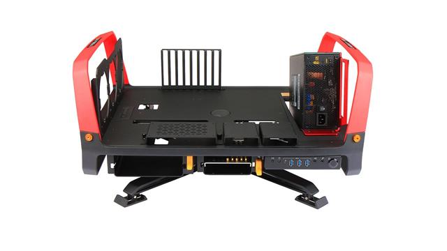 InWin X-Frame 2.0 Open Air Gaming Chassis - Black & Red